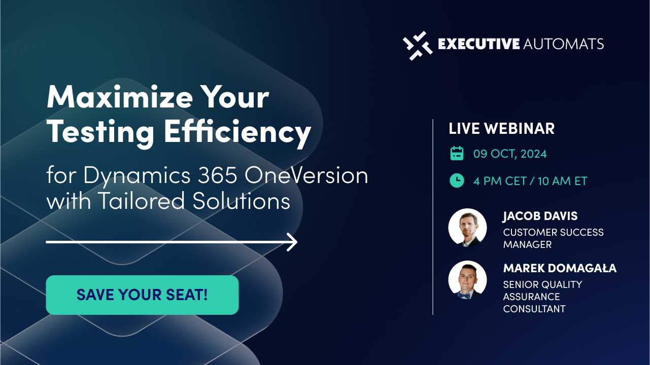 Maximize Your Testing Efficiency for Dynamics 365 OneVersion with ...